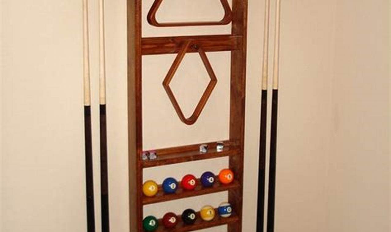 DIY Woodworking Pool Cue Rack Plans: Build Your Own!