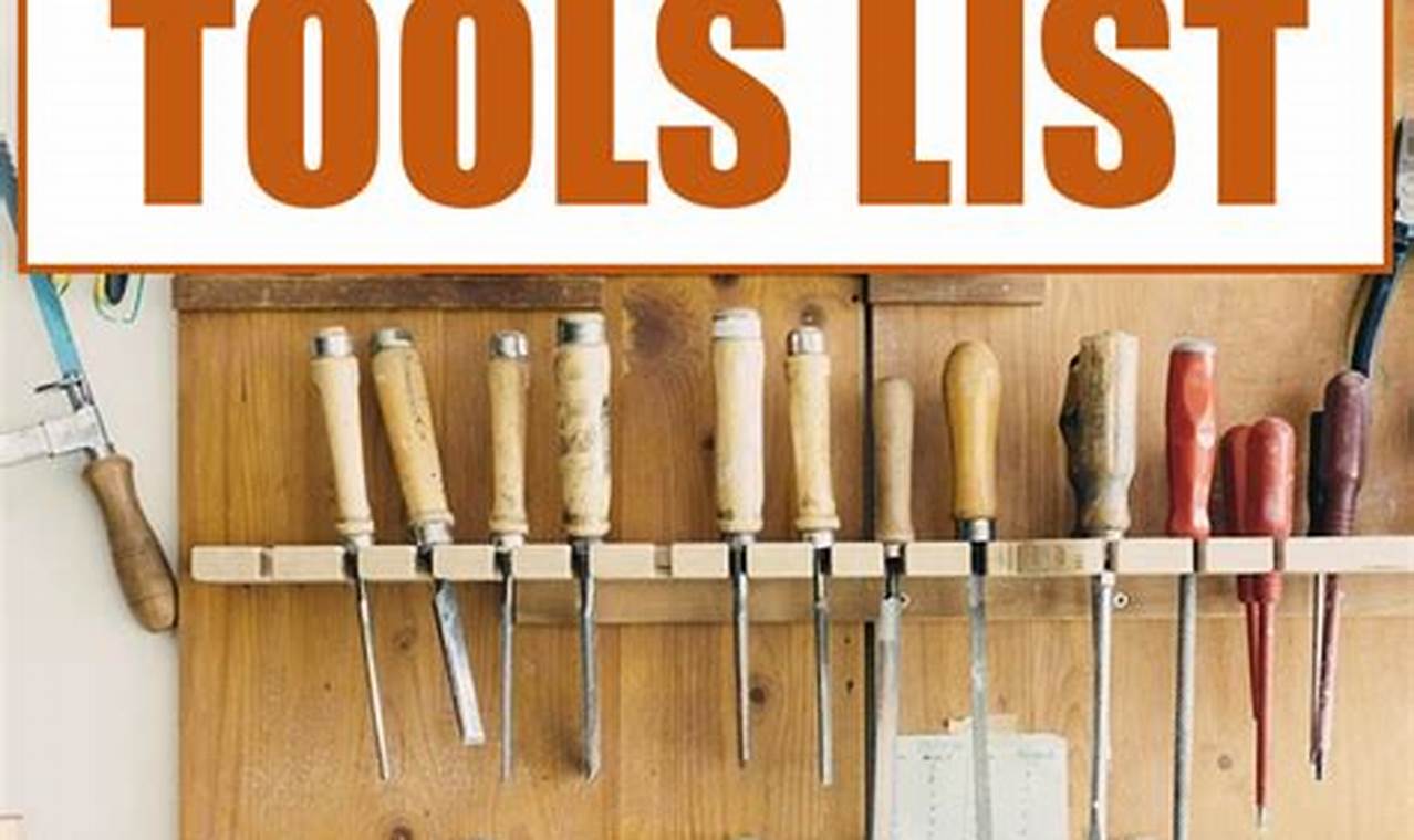 Essential Woodworker Tool List: Your Guide & Checklist